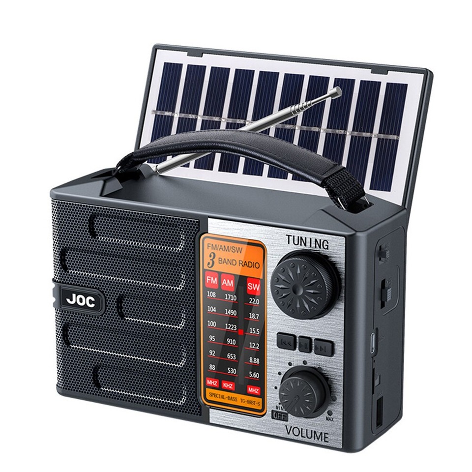 1200mAh Wind Up Solar Radio Hand Crank Emergency FM/AM USB Charger Led ...