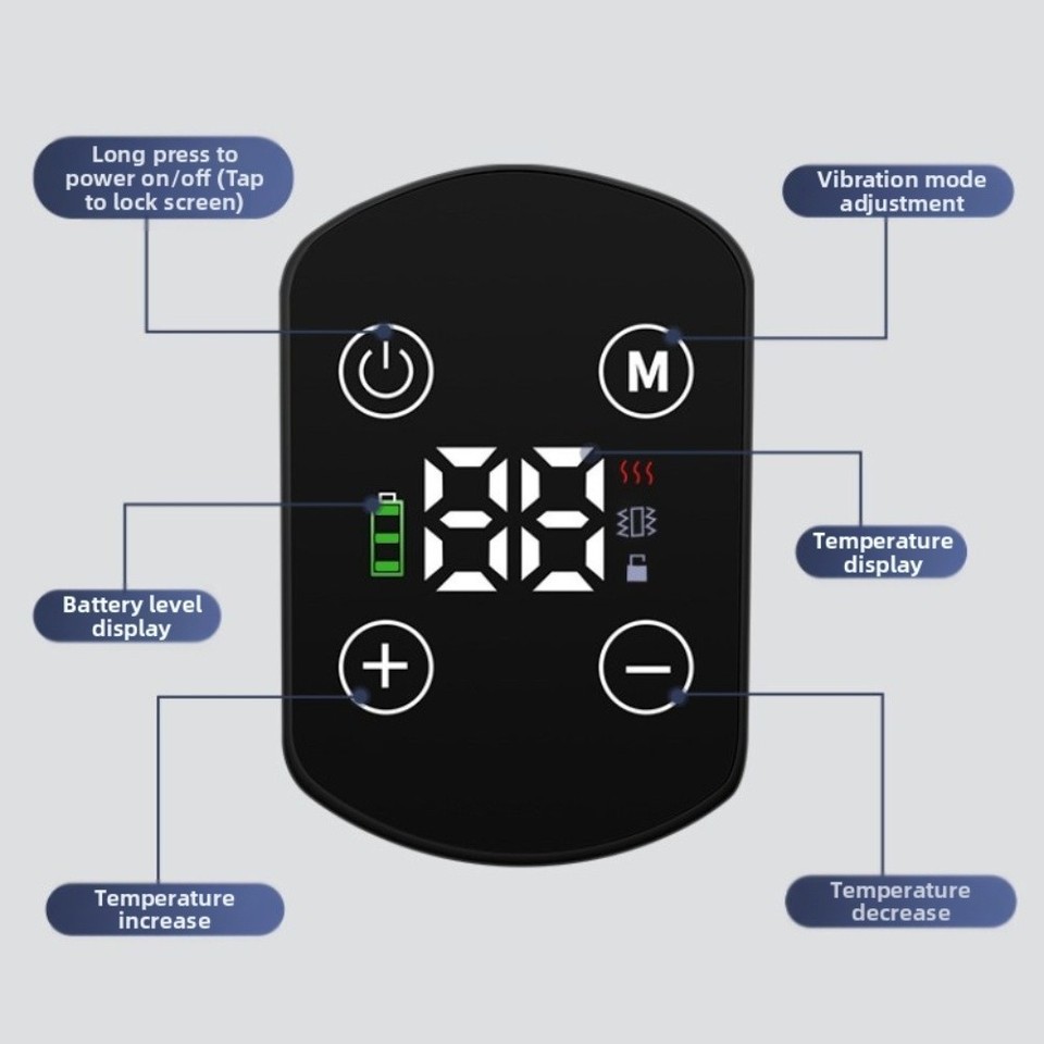 Hand Massager Electric with Heating and Vibration for Muscle Pain ...