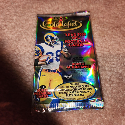 2000 TOPPS GOLD LABEL FOOTBALL CARD PACK POS AUTOS ROOKIES+FREE TOM ...