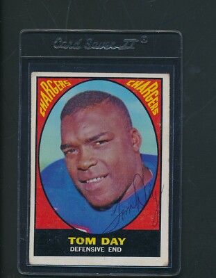 1967 Topps #117 Tom Day Chargers Signed Auto *A6770 | eBay