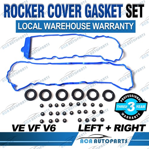 PAIR ROCKER COVER GASKET KIT FOR HOLDEN CALAIS COMMODORE VE VF 3.6L V6 ...