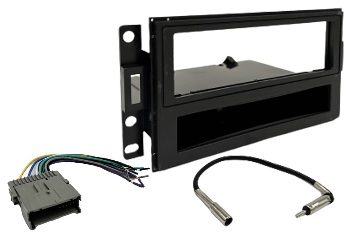 Single DIN Stereo Dash Kit Wire Harness & Antenna Adapter Radio Install ...