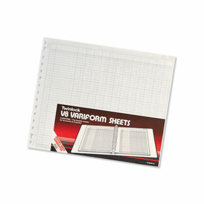 Twinlock V8 Variform 14 Column Cash Sheets 298x358mm Ref 75984 [Pack 75 ...
