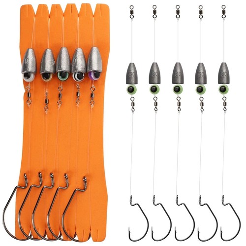 Carolina Rig Kit for Bass Fishing Bullet-Weights Carolina Ready Rig ...