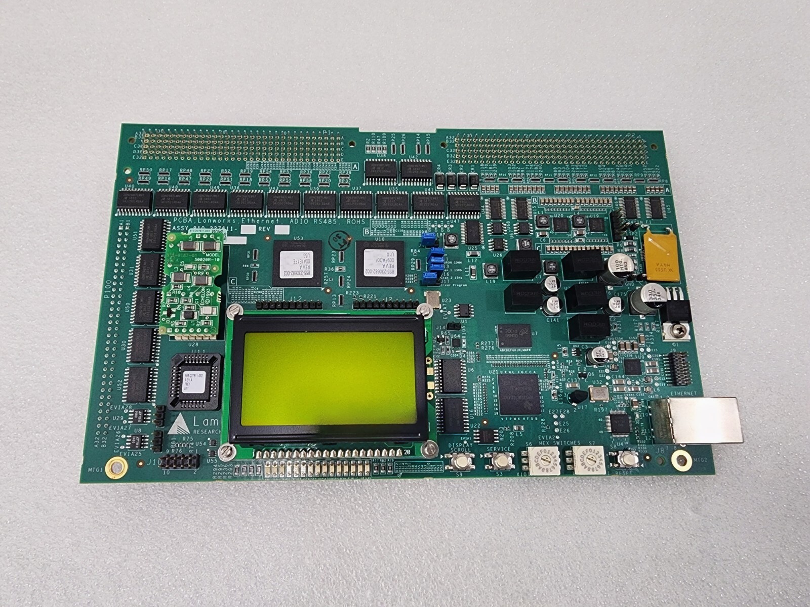 Lam Research PCBA,Lonworks,Ethernet,ADIO RS485 810-227611-002 (As-Is ...