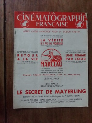Magazine The French Cinematography No. 1282 The Marceau Films October ...