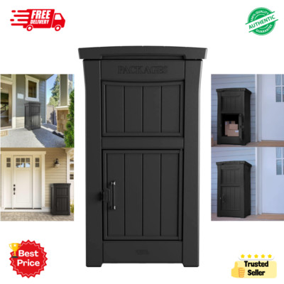 Keter Large Waterproof Parcel Drop Box Outdoor Delivery Box Lockable ...