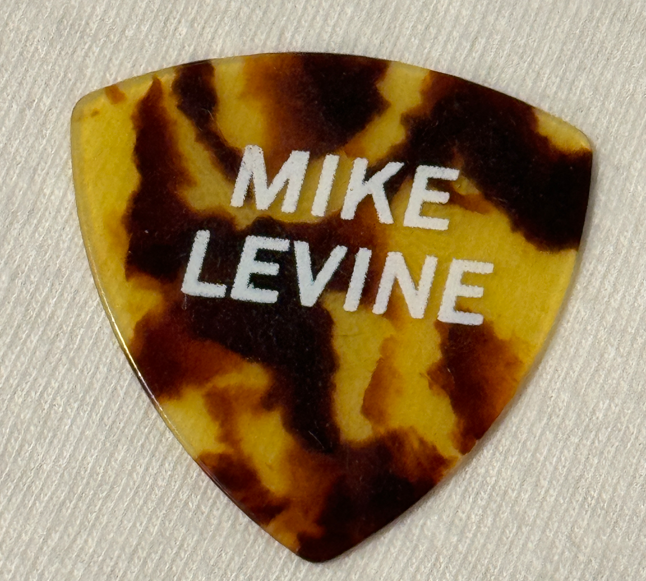 TRIUMPH MIKE LEVINE Tour Guitar Pick Bassist Rare Custom Concert Stage ...