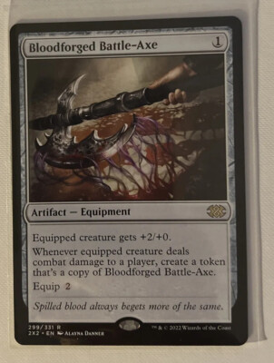 MTG Magic The Gathering Bloodforged Battle-Axe X 2 *NP | eBay