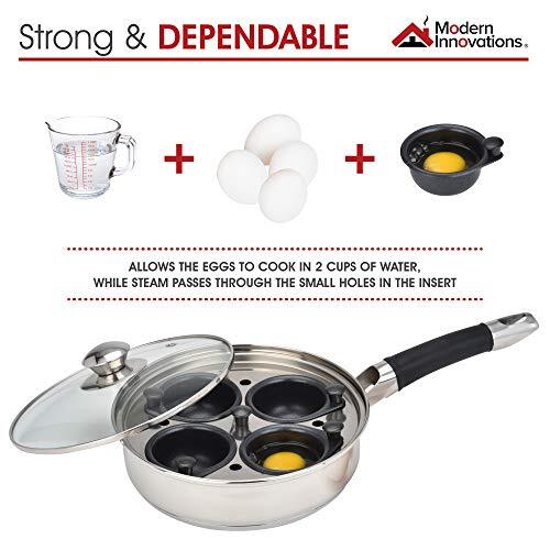 Egg Poacher Pan Nonstick Stainless Steel Poached Egg Maker Poached Egg ...