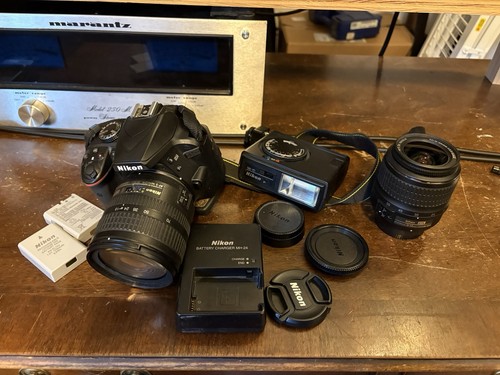 Nikon D3400 Digital SLR Camera Kit With Two Lenses, 2 Batteries, And ...