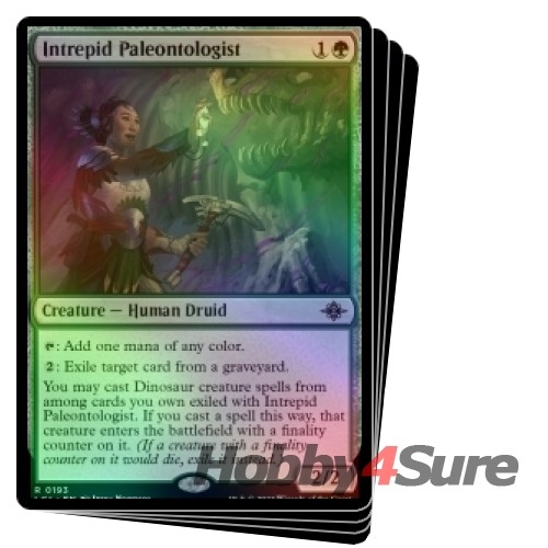 Foil Intrepid Paleontologist X4 M/NM Magic MTG The Lost Caverns Of ...