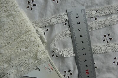 Cotton Cluny Insert Lace - IVORY - 15mm wide - 6 Metre Lengths CLUNY ...