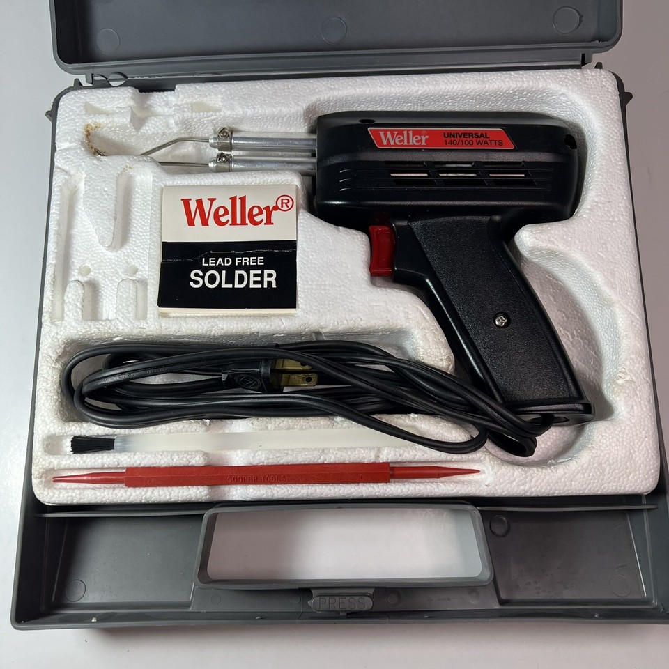Weller 8200 Soldering Iron Gun 120v 1.2A 100/140 Watt with Case ...