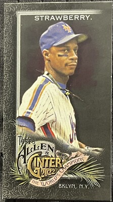 Darryl Strawberry 2022 Topps Allen And Ginter X Mini #309 Short Print ...