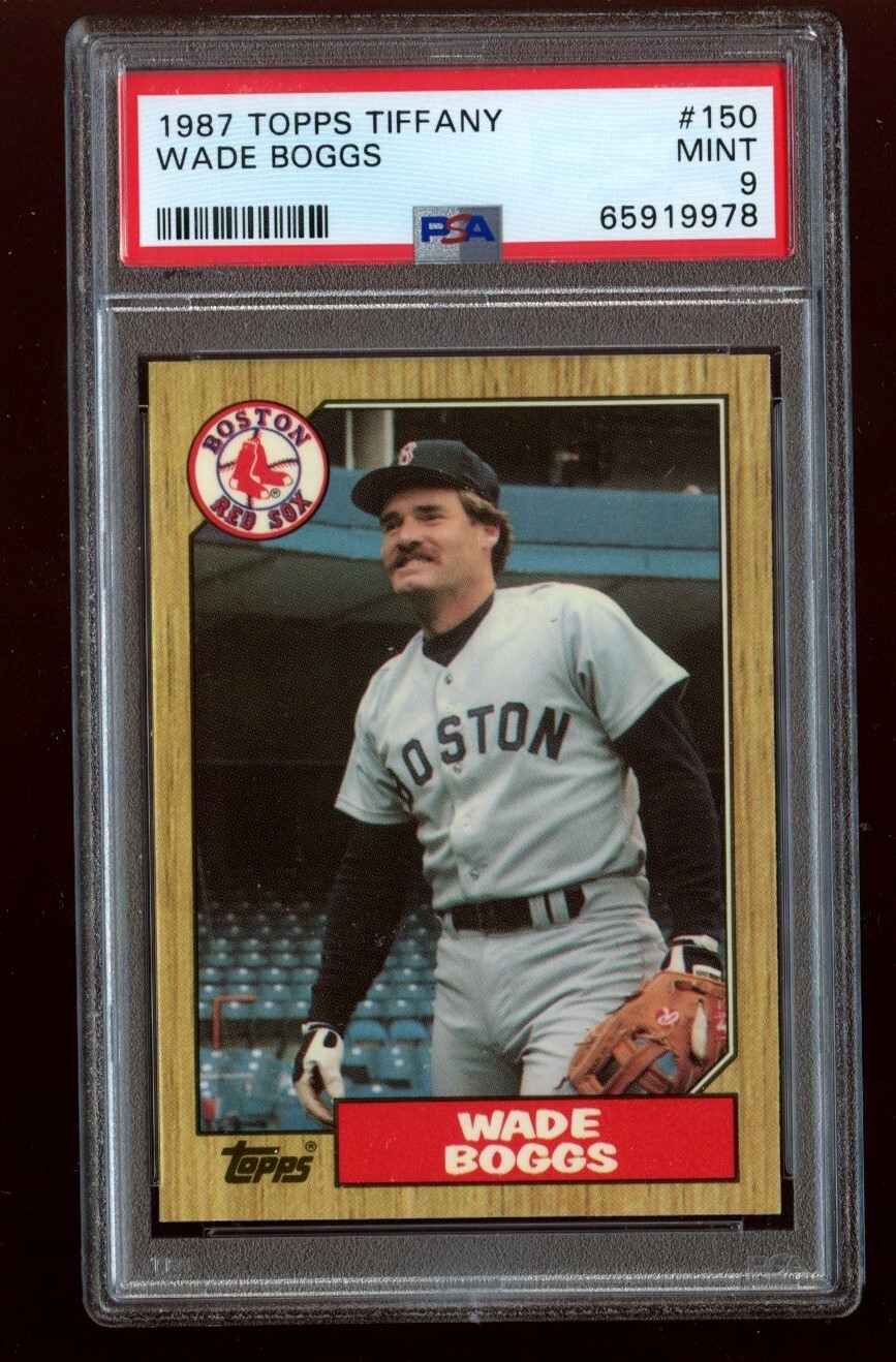 1987 Topps Tiffany Wade Boggs #150 Boston Red Sox HOF PSA 9 Mint | eBay