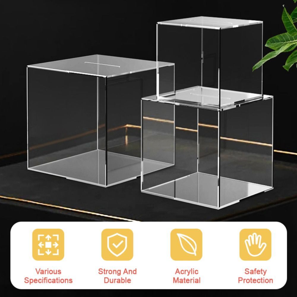 And Coin Saving Bank Large-Capacity Money Bank Transparent Acrylic ...