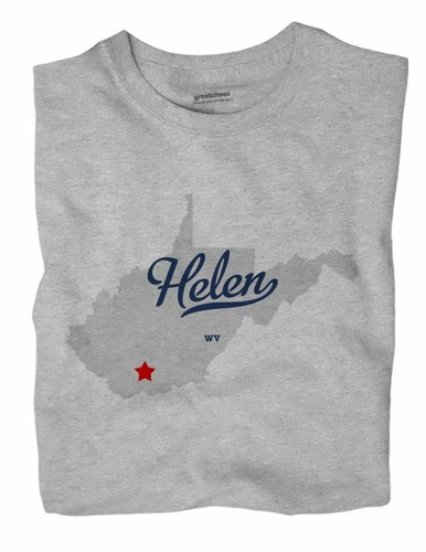 Helen West Virginia WV T-Shirt MAP | eBay
