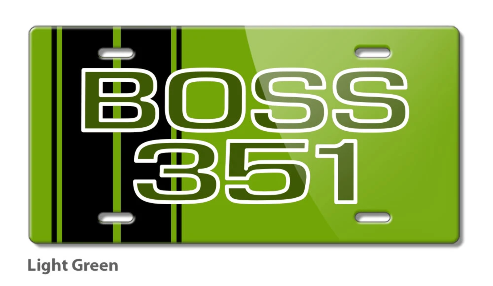 BOSS 351 c.i. V8 Engine Emblem 1971 Novelty License Plate - Aluminum ...