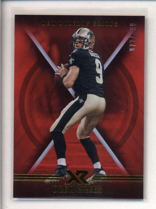 DREW BREES 2017 PANINI XR #68 RED PARALLEL #077/299 AK3860 | eBay