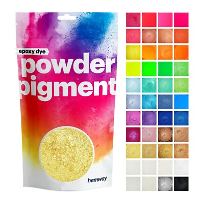 Hemway Epoxy Dye Pigment Powder Pearl Mica Metallic Resin Craft Art ...