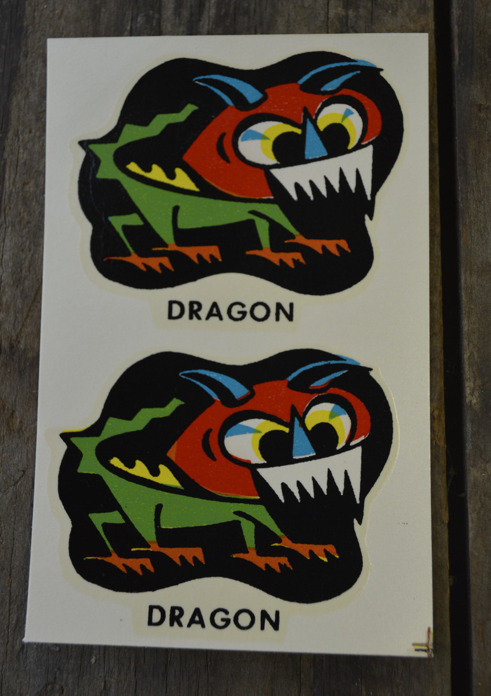 ORIGINAL VINTAGE IMPKO WATER DECAL DRAGON HOT ROD MONSTER RAT TIKI OLD ...