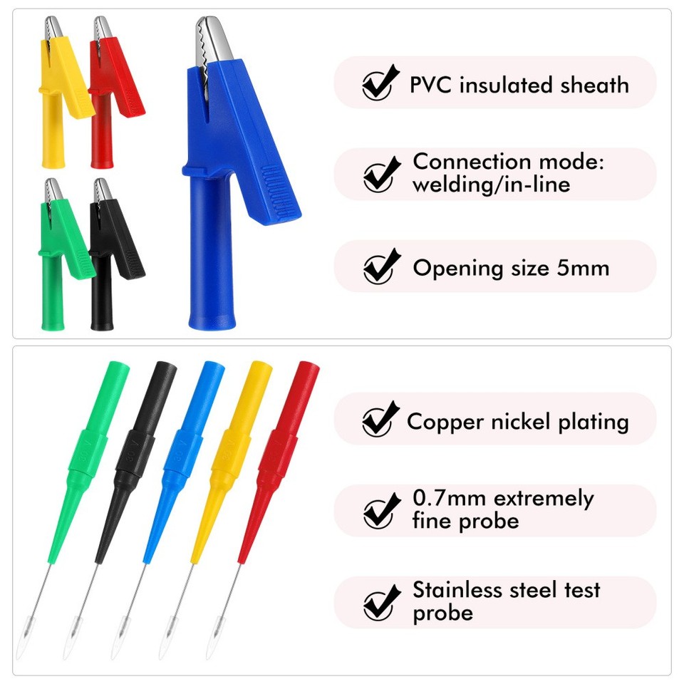 Safe Use Electrical Testing Equipment Premium Tools Test Clips Probes ...