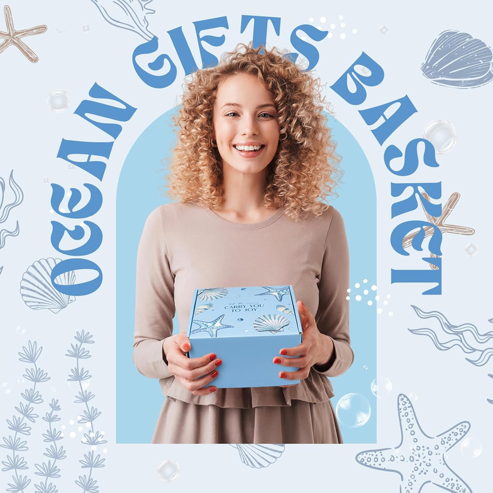 Gifts for Women, 8Pcs Ocean Happy Birthday Gifts for Women, Christmas ...