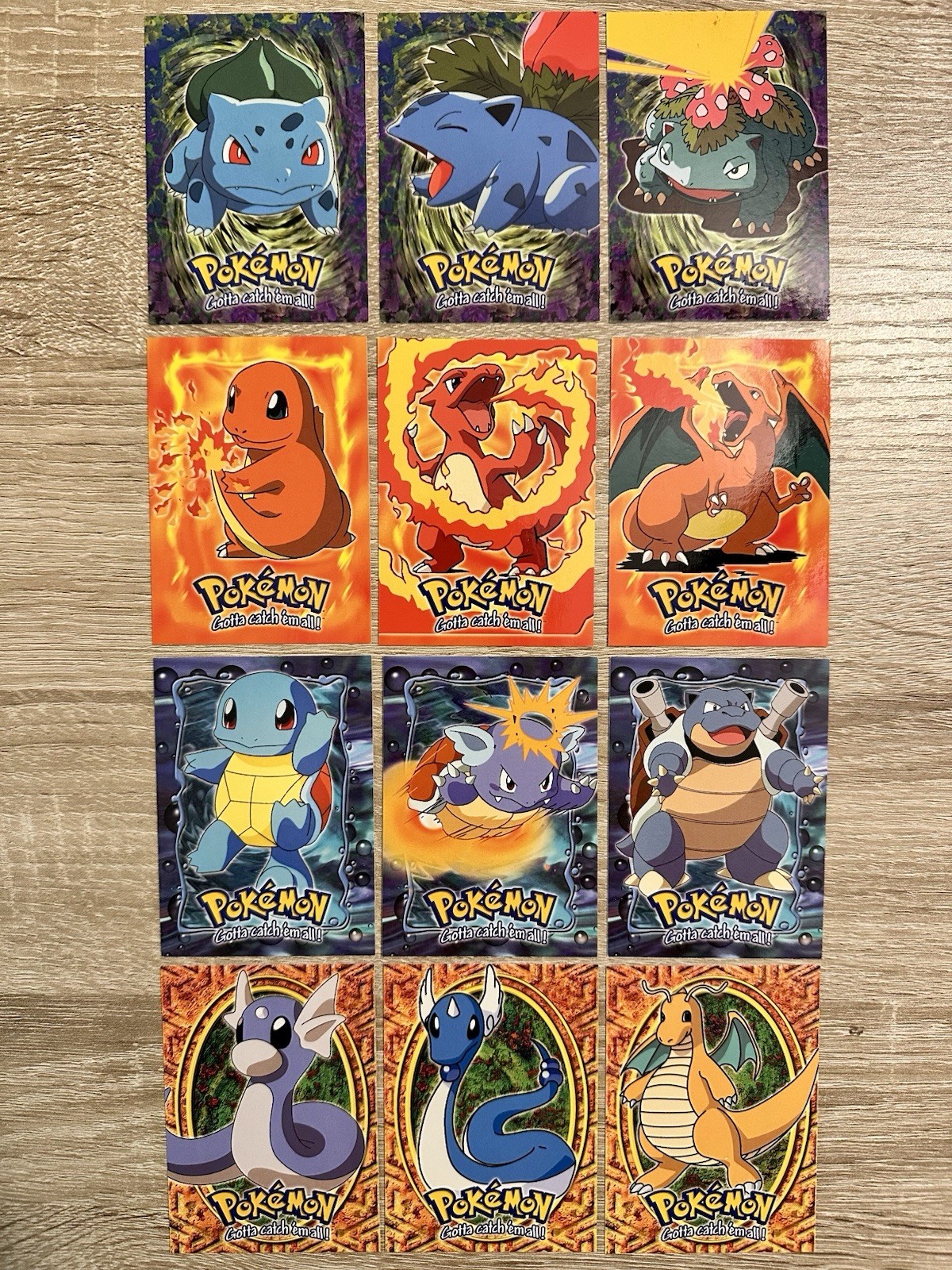 1999 Topps Pokemon The First Movie Evolution Complete Set E1-E12 BLUE Logo | eBay