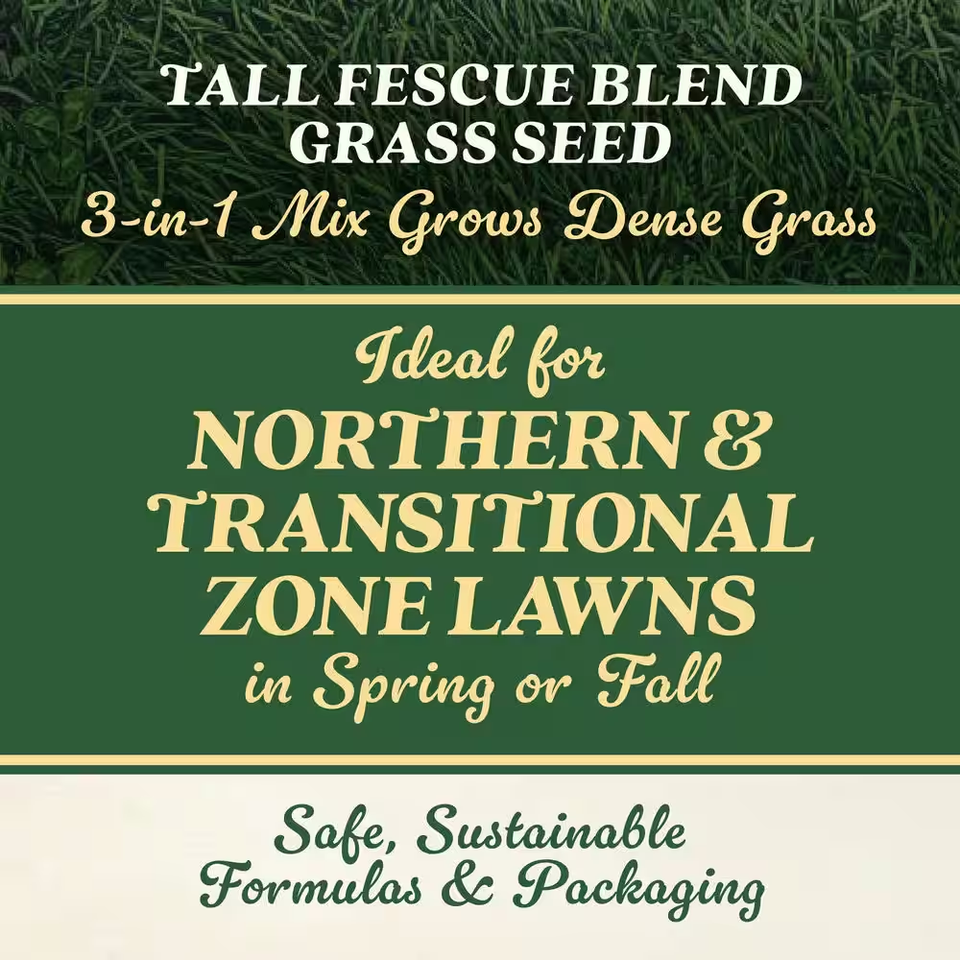 Tall Fescue Blend Grass Seed 8 Lbs. Covers up to 2,000 Sq. Ft ...