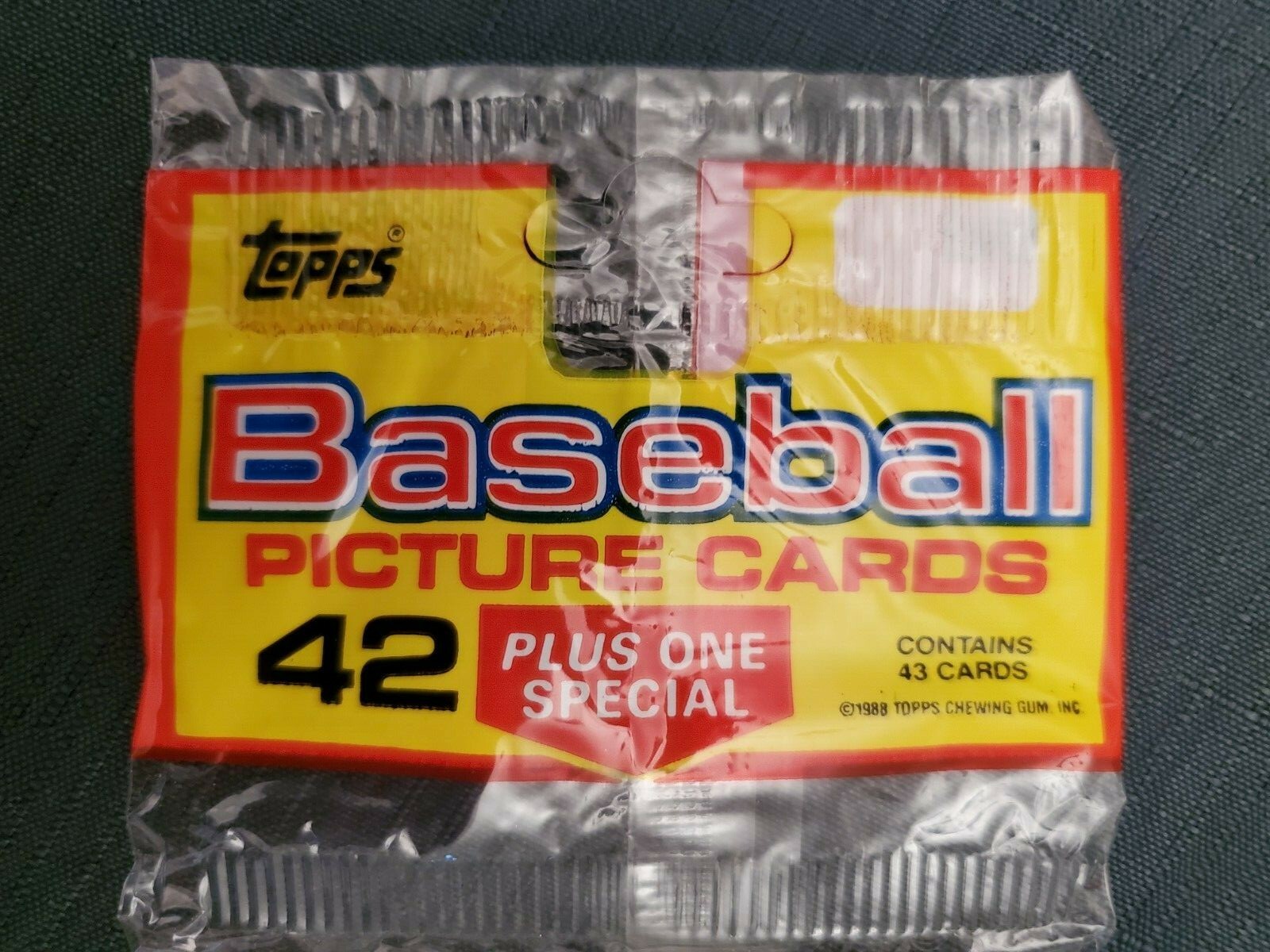 Topps 1988 Baseball Cards, 42+1 special. Sealed, original package ...