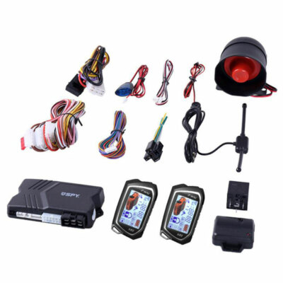 Universal 2 Way Car Alarm Security System With Long Distance Controlers ...