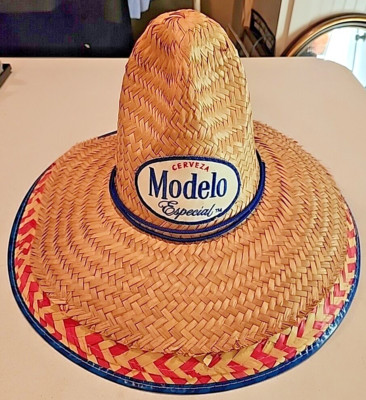 MODELO ESPECIAL BEER STRAW SOMBRERO BEACH SUN HAT LOGO PATCH UNISEX ONE ...