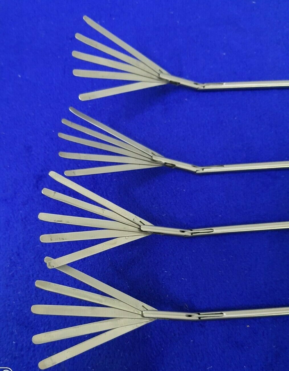 4pc Laparoscopic Fan Retractor 5mmx330mm 5 Prongs Articulation ...