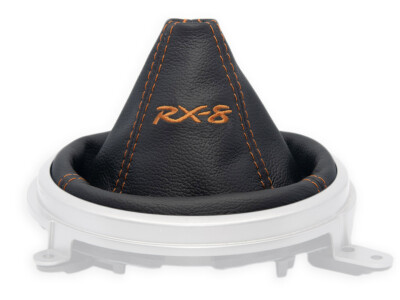 FOR MAZDA RX-8 GEAR SHIFT BOOT GAITER 4p GENUINE LEATHER EBROIDERY ...