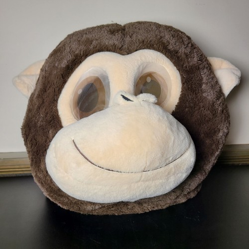 Dan Dee Monkey Head Costume Mask - Plush Oversized Party Accessory | eBay