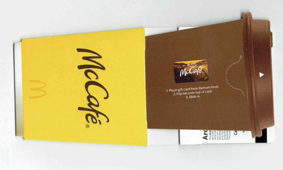 McDonalds Gift Card 2023 McCafe w Coffee Cup-Shaped Holder -Collectible ...