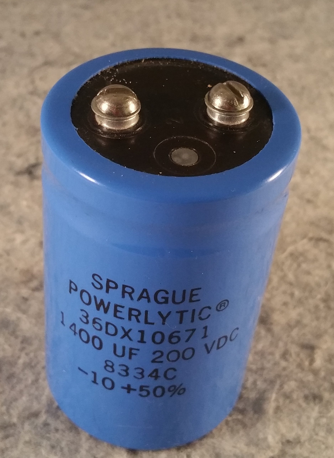SPRAGUE 36DX10671 SCREW terminal 1400UF 200VDC 10%-50% 3.25X2' QTY-1 ...