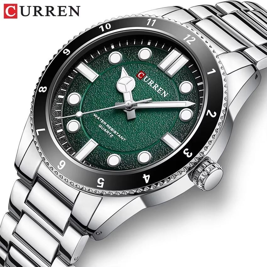 43MM CURREN Quartz Men's Luxury Watch Dive 30M Waterproof Luminous ...