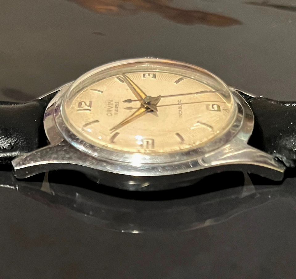 VINTAGE c. 1955 ORVIN 17j SOLID S.S. Men's Watch- Good, Running & Free ...