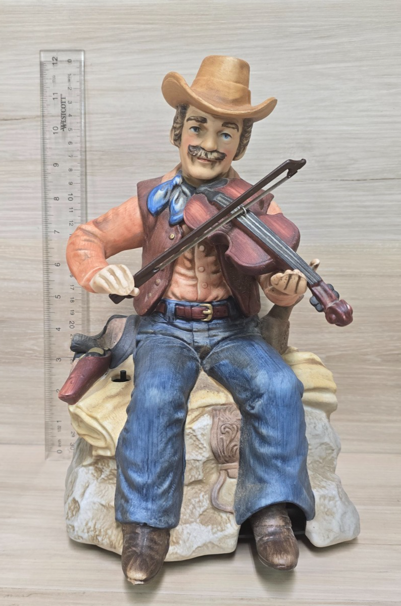Melody in Motion The Fiddler Cowboy Music Box Japan | eBay
