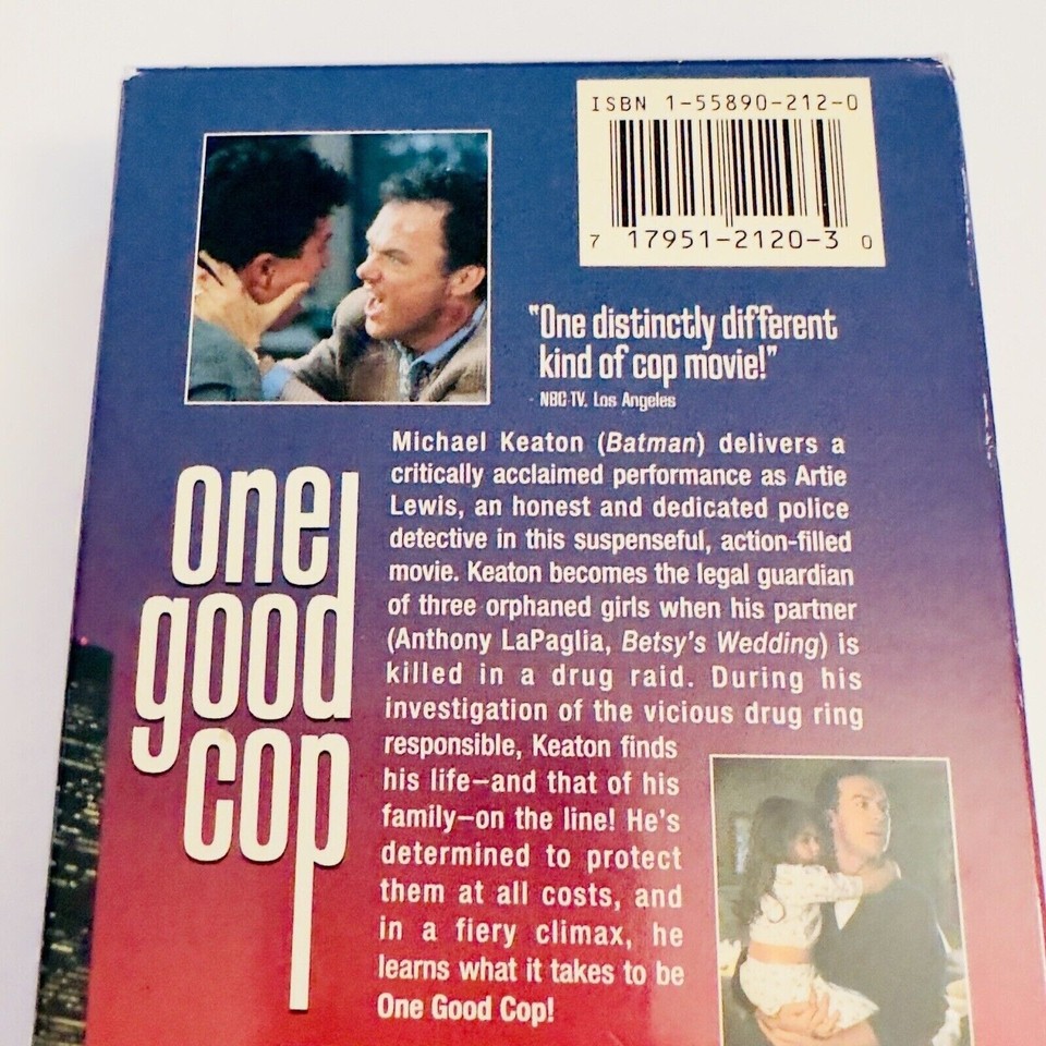 One Good Cop (1991) VHS - Michael Keaton, Rene Russo, Anthony LaPaglia ...