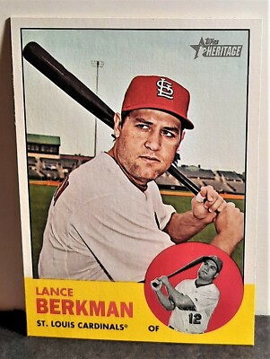 2012 Lance Berkman Topps Heritage #83A - Cardinals | eBay