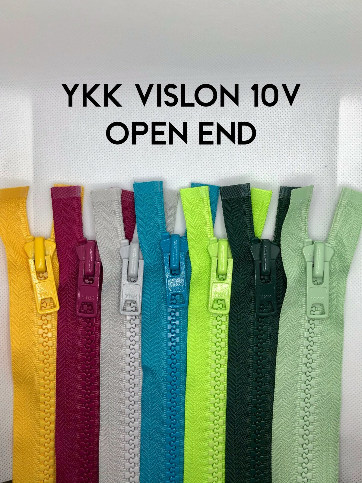 YKK Zip Zipper Open/Closed End 5VS 8VS 10V-Choice of Colour and Length ...