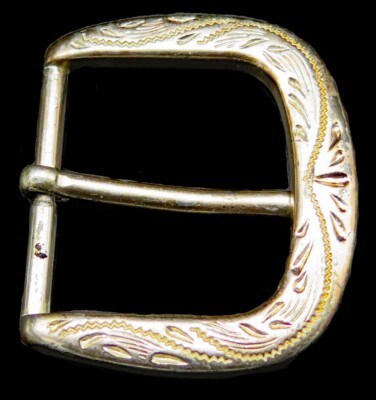 Small Western Ornate Scroll Filigree Cowboy Cowgirl Vintage Belt Buckle ...