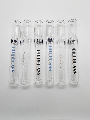 Pack of 6 Heavy Glass Steam Roller Pipes - 7" Solid Pyrex Smoking Pipe ...