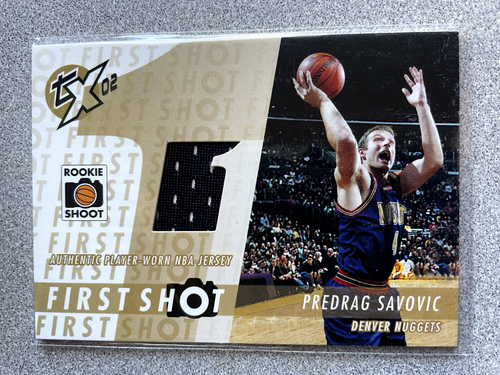 2002-03 Topps Xpectations Predrag Savovic Rookie First Shot Player-Worn ...