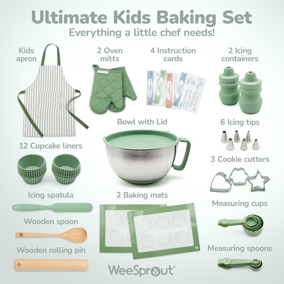 Ultimate Baking Kit for Kids - Kids Baking Set with Child Sized ...