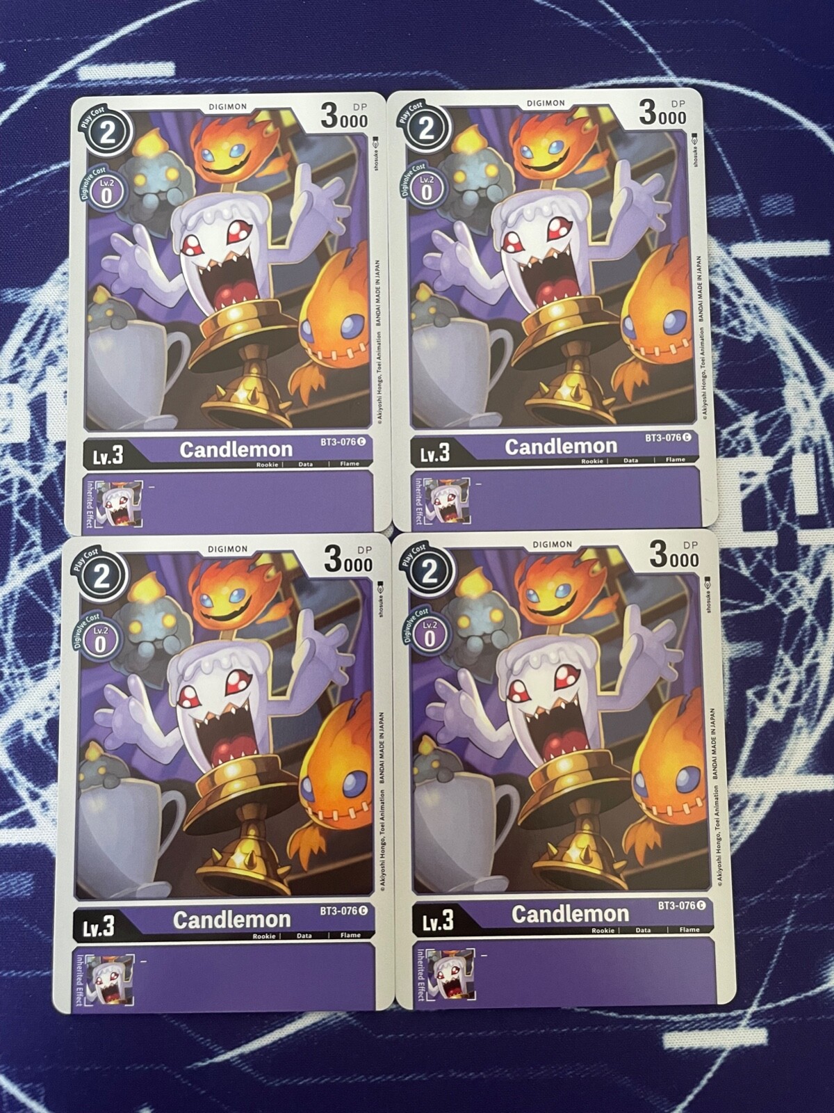 x4 Candlemon BT3-076 C Playset Digimon TCG Release Special Booster | eBay