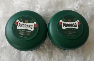 2pack Proraso Shaving Soap for Thick Beard, Menthol & Eucalyptus, 5.2 ...